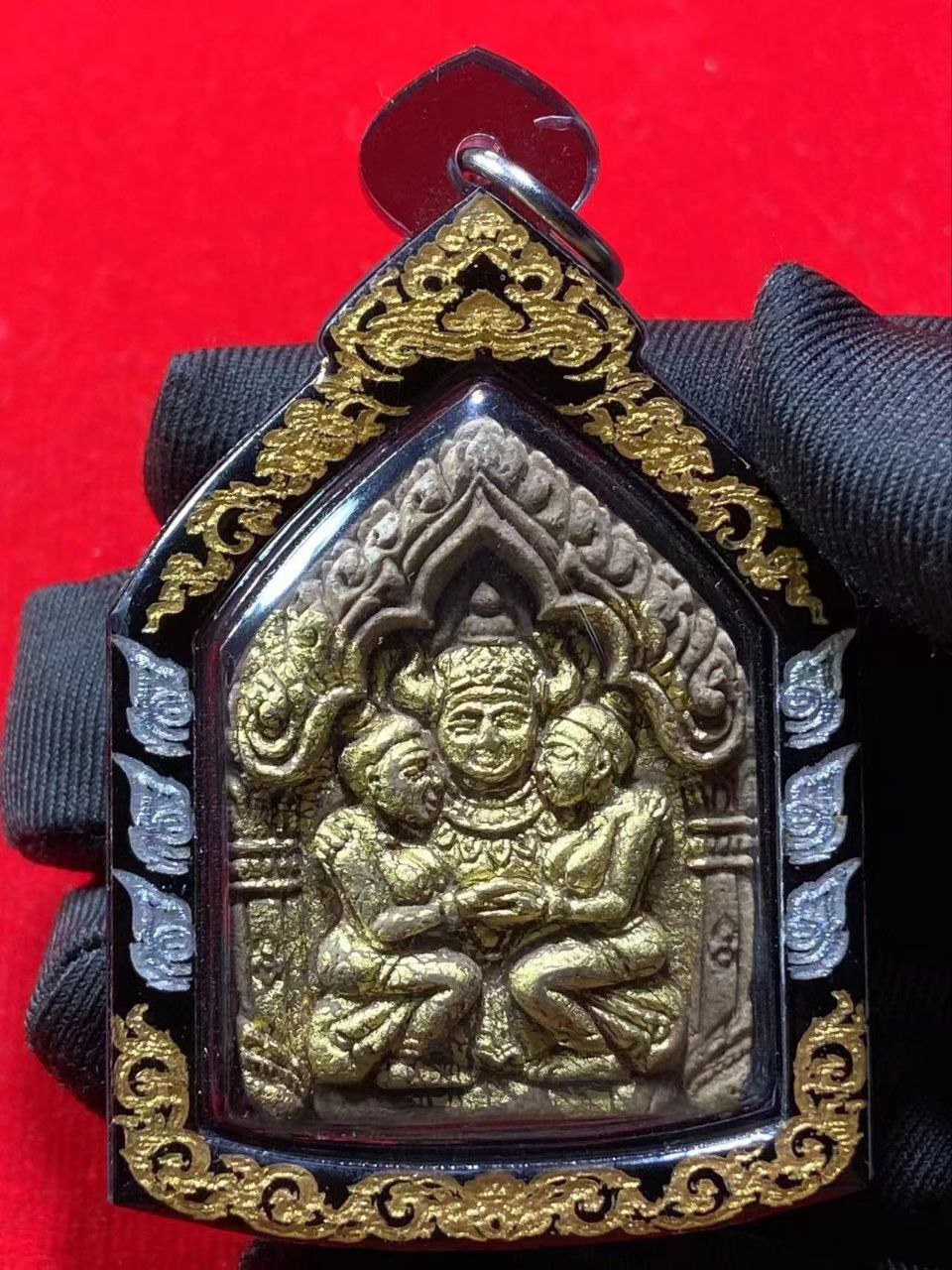 PHOKRU SINGKOM库醒空法师金箔版帕亞考刊（拉胡雕刻亚克力防水壳） | JIN THAI FO PAI